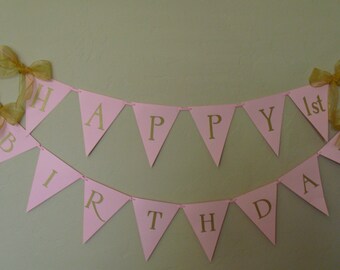 Happy birthday ribbon | Etsy