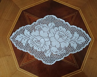 Filet crochet flower | Etsy