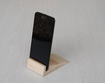 Wooden phone holder | Etsy