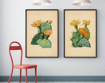Cactus poster | Etsy