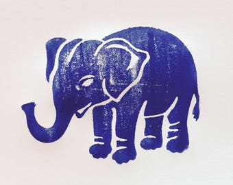 Elephant stamp | Etsy