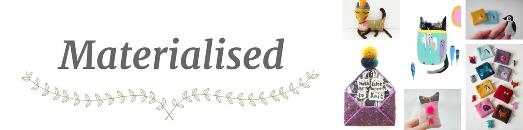 Handmade textile gifts for women & girls by materialised on Etsy