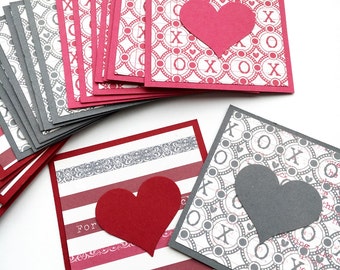 Mini valentine cards | Etsy