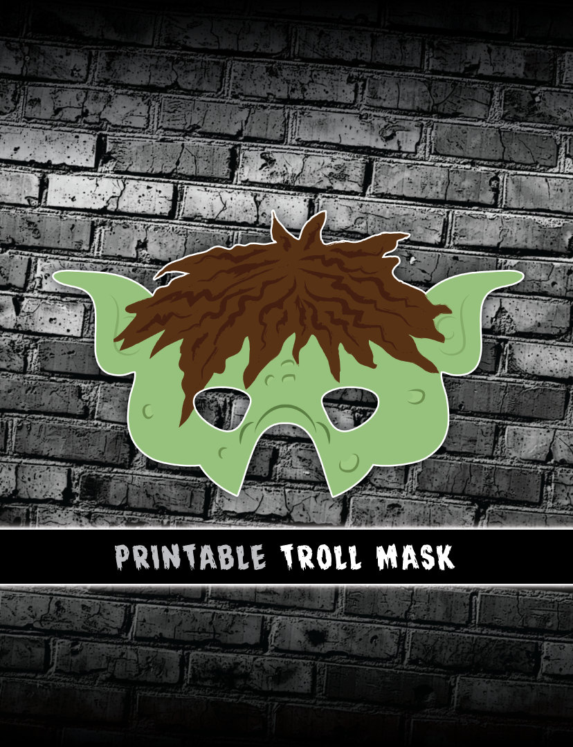 Troll Mask Mask Ogre Mask Photo Prop Fairy Tale Mask