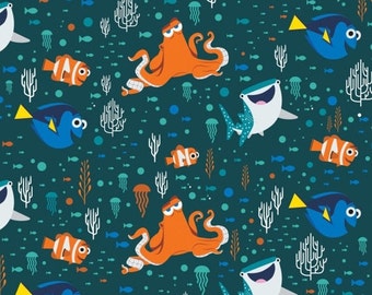 Unique finding nemo fabric related items | Etsy
