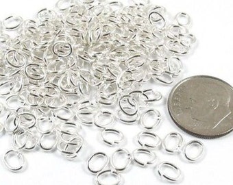 200 TierraCast Medium Oval Jumprings 4mm x 6mm 20 g 20 gauge