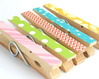 Wooden clothes pegs | Etsy