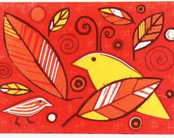 Reduction linocut | Etsy