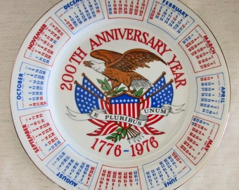 Bicentennial plate | Etsy