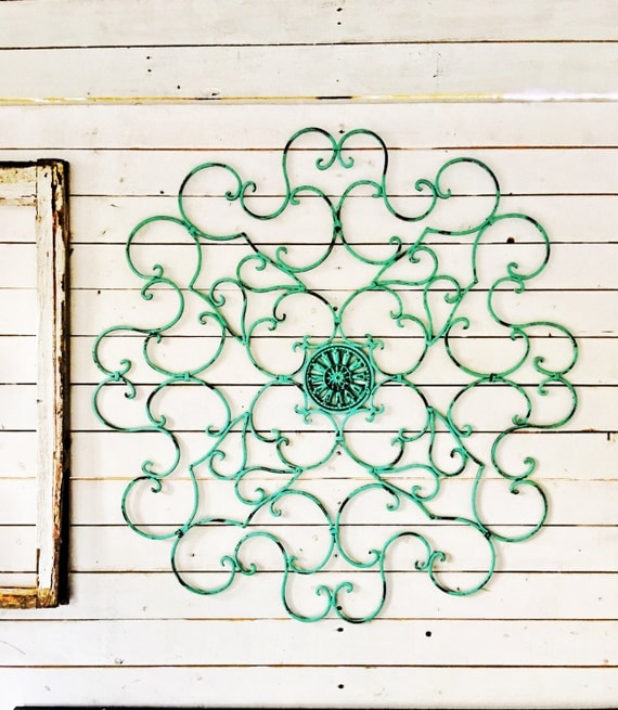 Scroll Metal Wall Art Scroll Wall Decor Iron by AlacartCreations