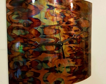 Copper wall clock | Etsy