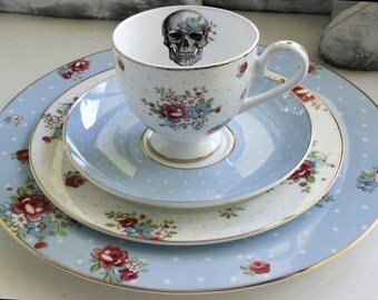 Skull dinnerware | Etsy