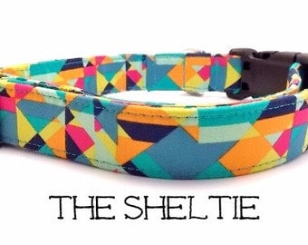 Colorful dog collar | Etsy