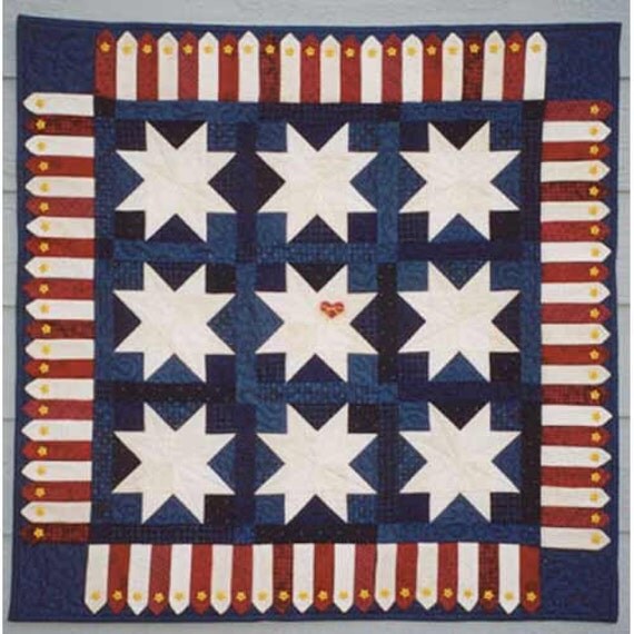 Quilt Pattern Patriotic Pattern Americana Mini Quilt