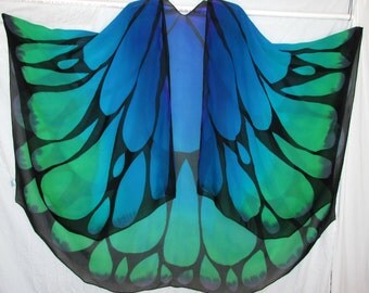 Unique silk butterfly wings related items | Etsy