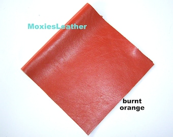 Burnt orange leather | Etsy