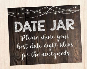 Wedding date jar | Etsy