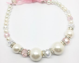 Pearl dog collar | Etsy