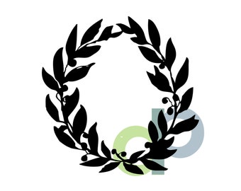 Vine wreath svg | Etsy