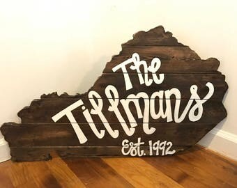 Kentucky wood sign | Etsy