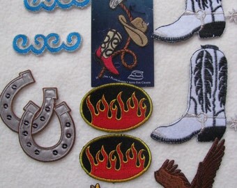 Cowboy boot patch | Etsy