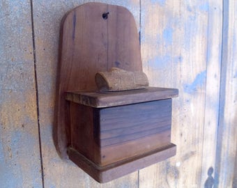Wooden salt box | Etsy