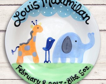 Blue boy plate | Etsy