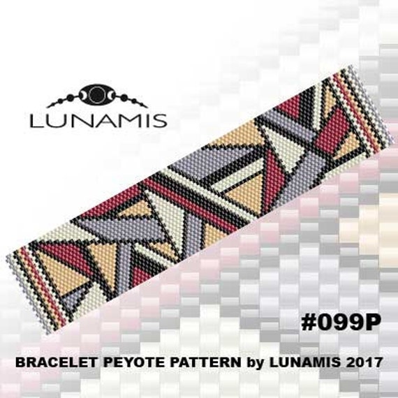 Peyote bracelet pattern even count peyote pattern stitch