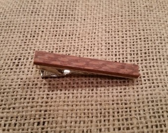 Wood tie clip | Etsy