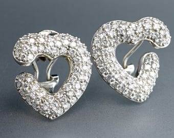 Omega back earrings | Etsy