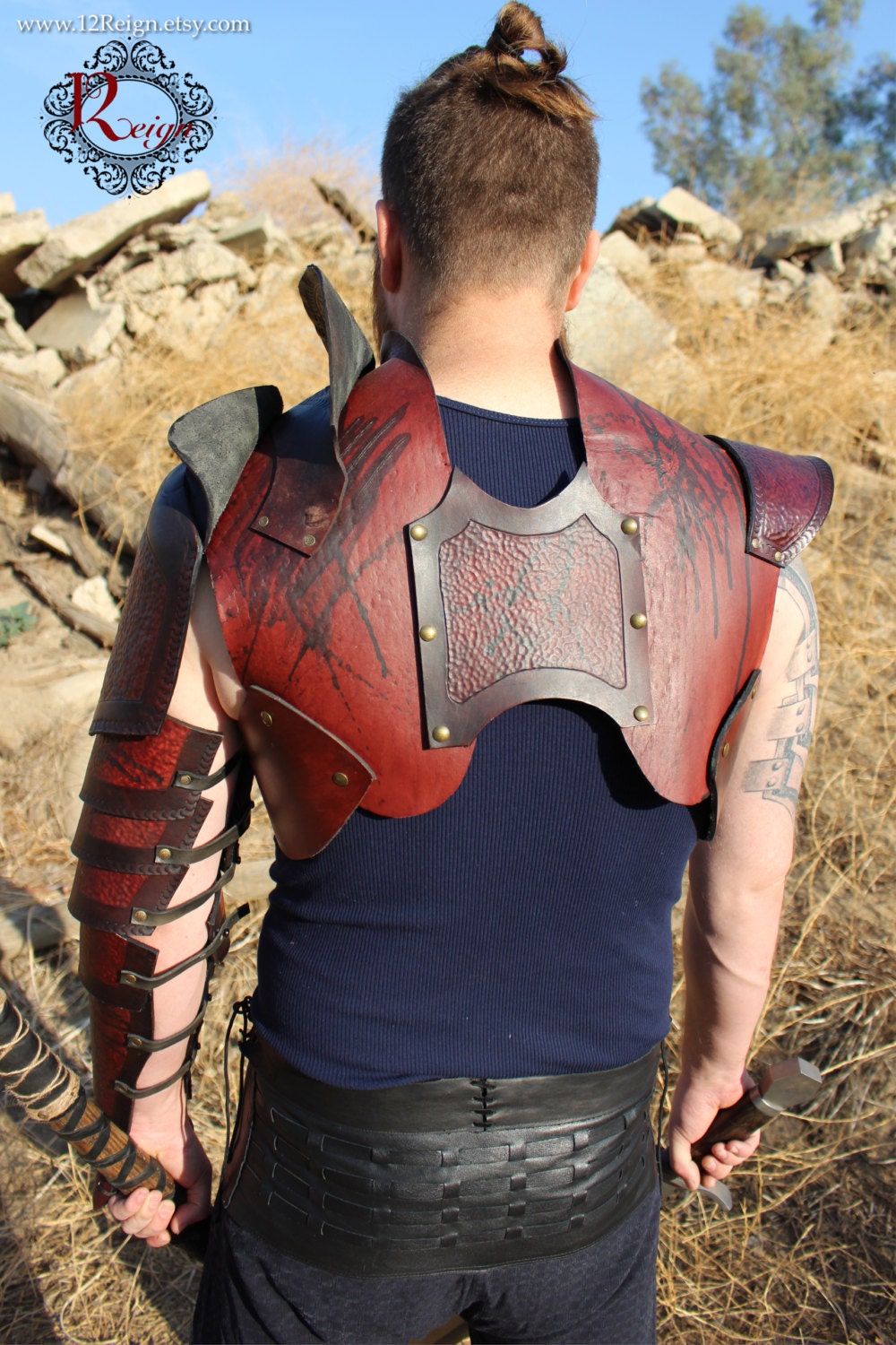 Leather Chest Armor Bloodletter battle ready