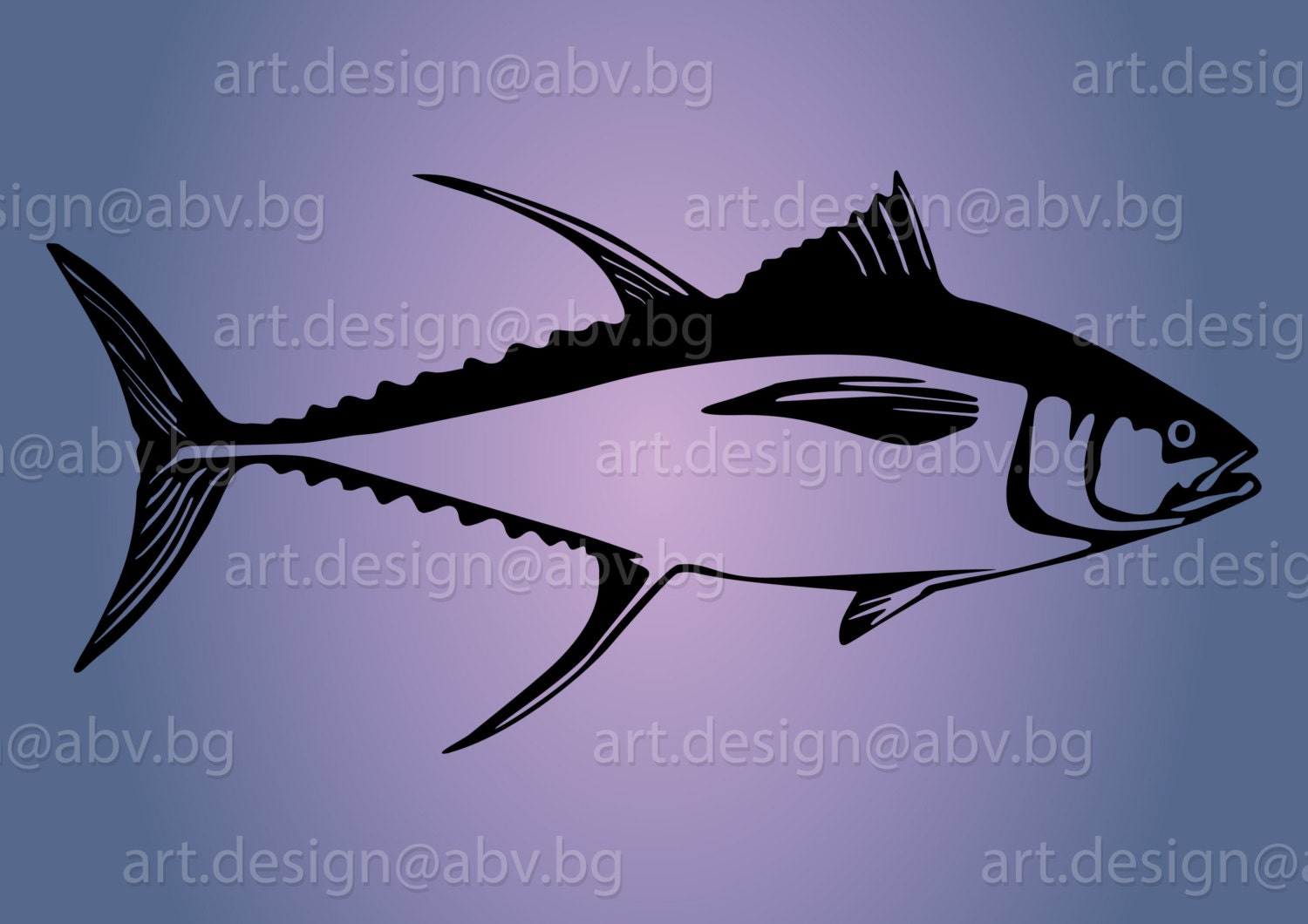 Vector TUNA FISH AI eps pdf png svg dxf jpg Image