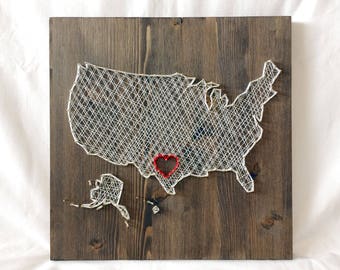 String art States Patterns and Tutorial by OneRoots on Etsy
