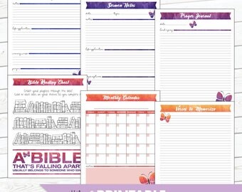 Bible verse planner | Etsy