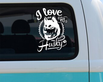 Husky sticker | Etsy