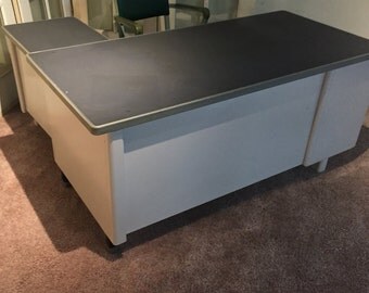 Items similar to McDowell & Craig Vintage Steel Tanker Desk - Fully ...