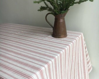 Linen tablecloth French country rustic table cloth by Linenbeeshop