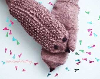 Hedgehog mittens | Etsy