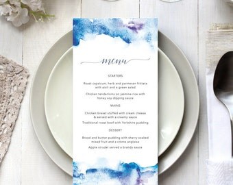 Nautical menu | Etsy