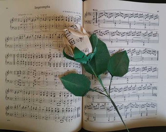 Sheet music roses | Etsy