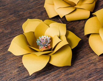 Cardstock flowers | Etsy