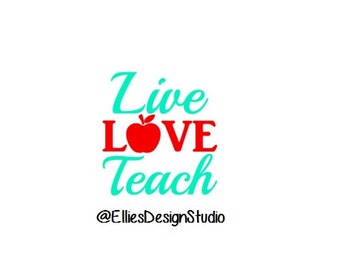 Live love teach | Etsy