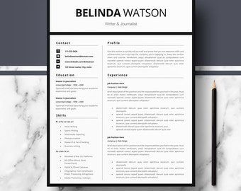 Professional Resume Templates for MS Word by HiredDesignStudio