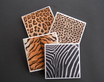 Safari coasters | Etsy