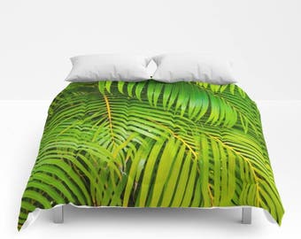 Palm leaf comforter | Etsy