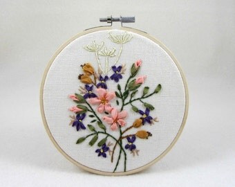 Embroidered wall art | Etsy