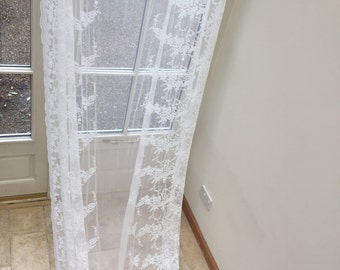 Ivory lace curtains | Etsy