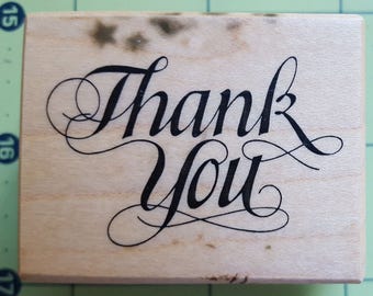 Cursive thank you | Etsy