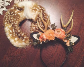 Deer headpiece | Etsy