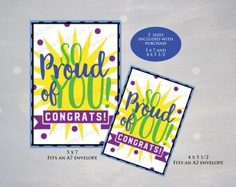 Proud of you card | Etsy